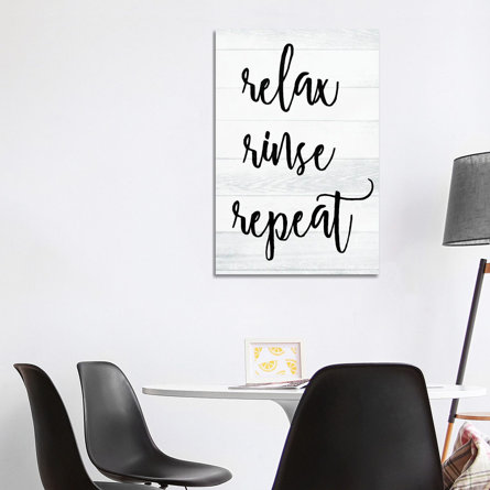 Happy Larry Relax Rinse Repeat White Wash | Wayfair.co.uk